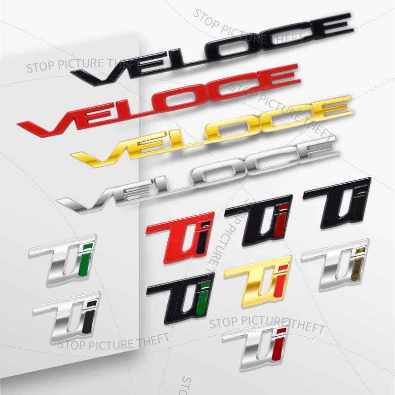 1Pcs-3D-Metal-VELOCE-TI-Logo-Side-Body-Emblem-Badge-Car-Rear-Tail ...