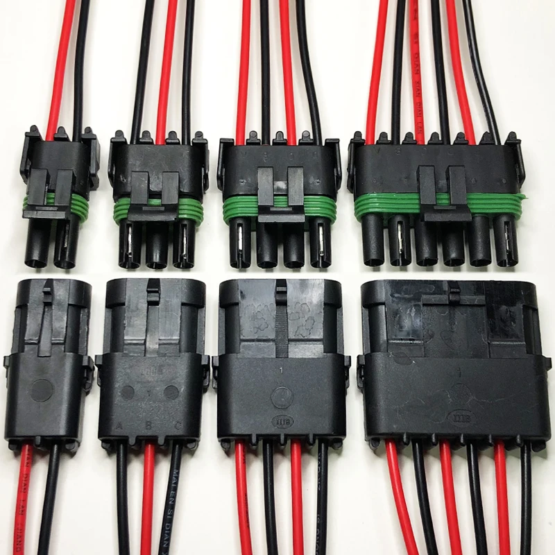Dj3021y-2-5-automobile-cable-waterproof-plug-1-2-3-4-6-pin-Delphi-fuel ...
