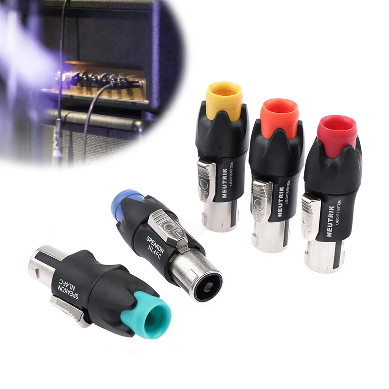 Metal-4-Pin-Ohmic-Connector-Professional-Audio-Plug-Stage-Slightly ...