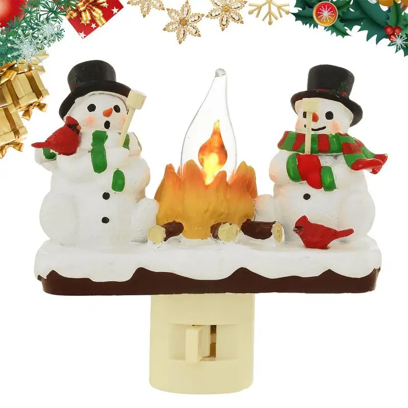 Snowman-Campfire-Flickering-Night-Light-luz-de-Natal-corredor-escadas ...