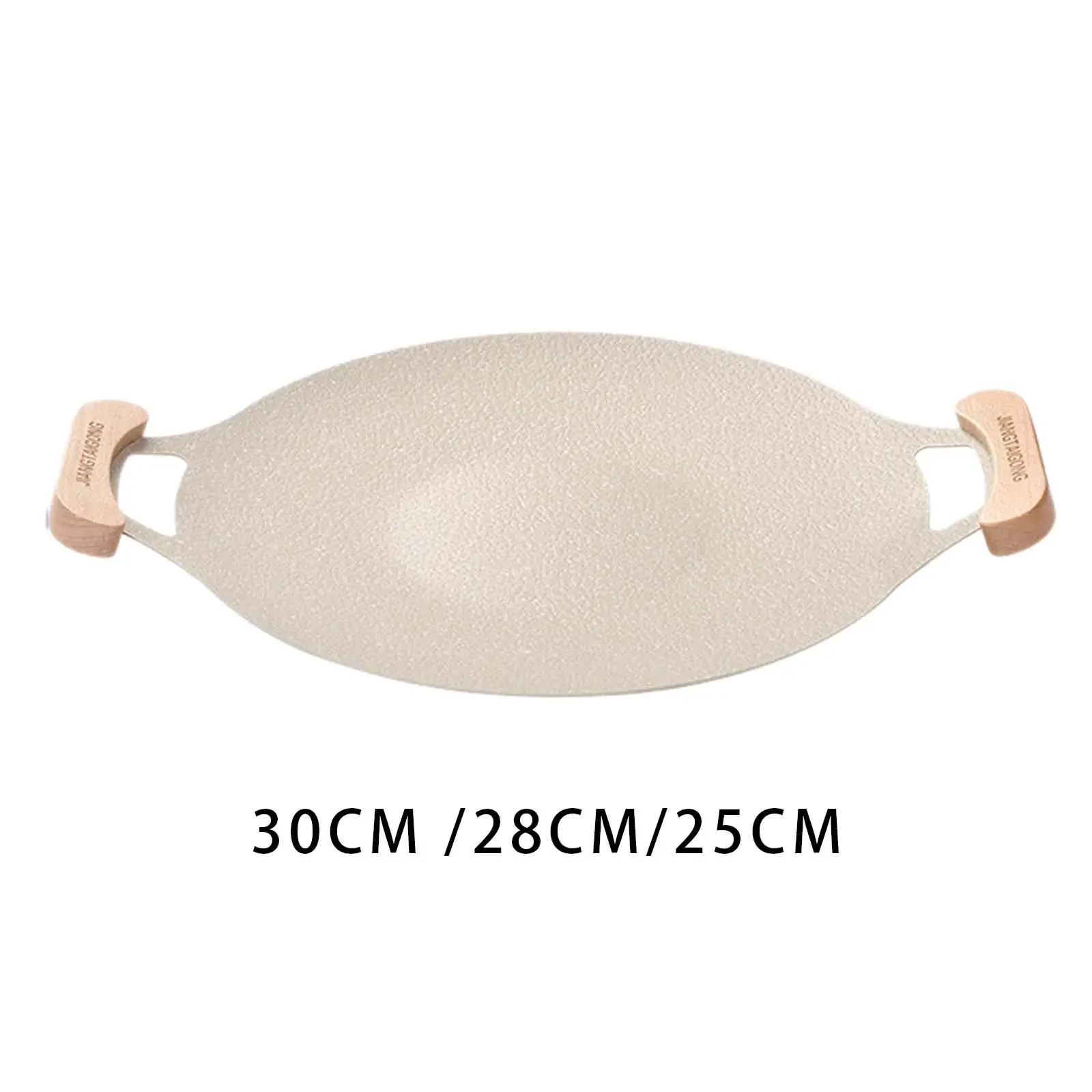 Korean-BBQ-Pan-with-Handles-Portable-Binaural-Design-Cooking-Pan-Non ...