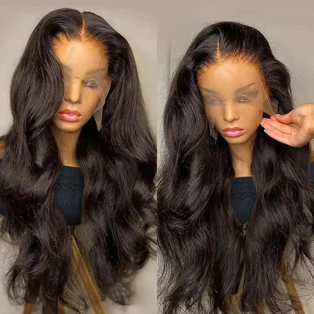 30 42 Inch Body Wave 13x6 Transparent HD Lace Frontal Wigs Human Hair ...