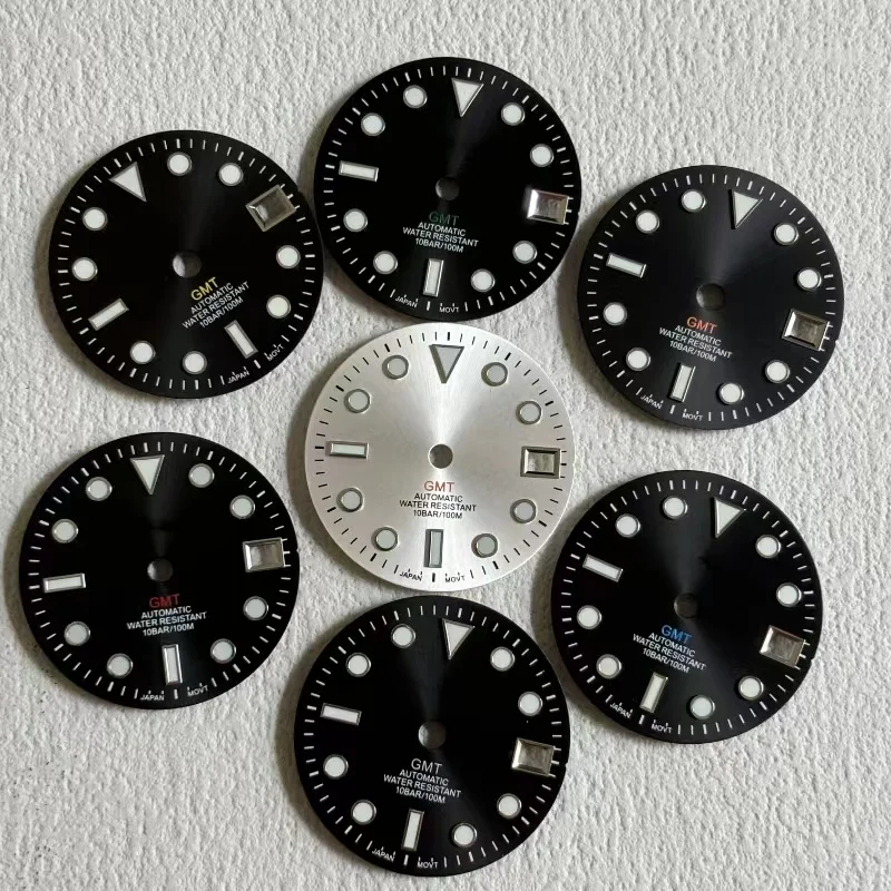 28-5mm-Blue-Luminous-GMT-Black-with-S-Logo-Dial-with-NH34-Automatic ...