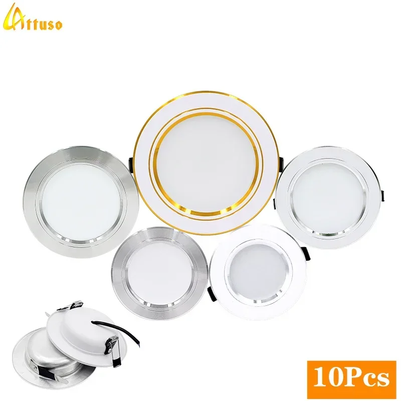 10pcs-lot-Led-Downlight-Recessed-Round-Ceiling-Lamps-DC12V-24V-AC110 ...