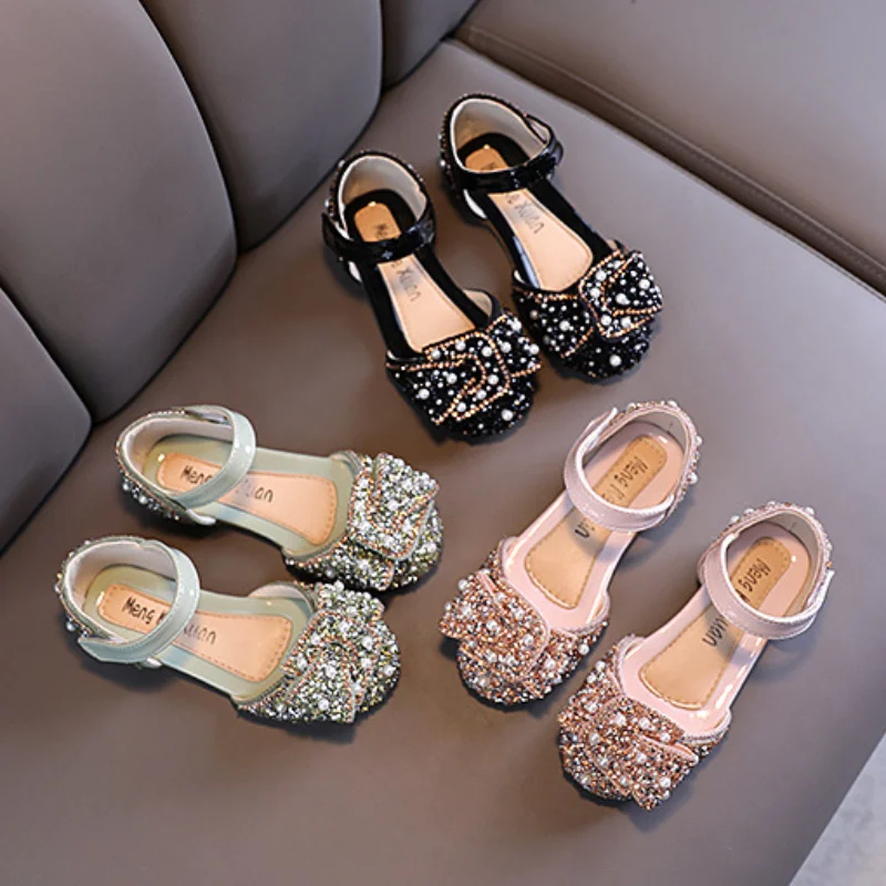 Princess-Shoes-for-Girls-Green-Pink-Party-Wedding-Luxurious-Glitter-21 ...