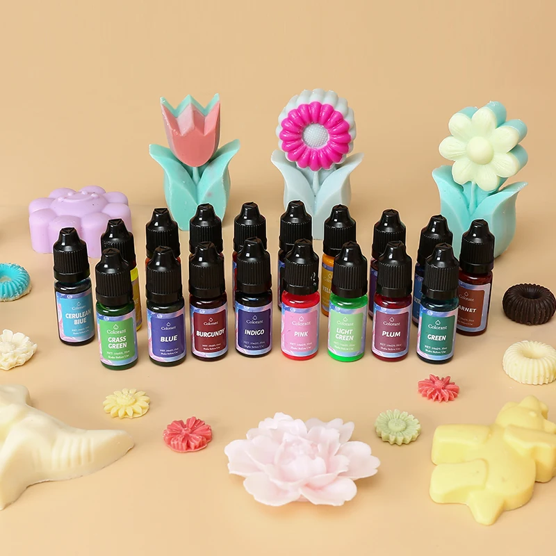 1Set Concentrated Liquid Candle Dye Aromatherapy Candle Color Essence ...