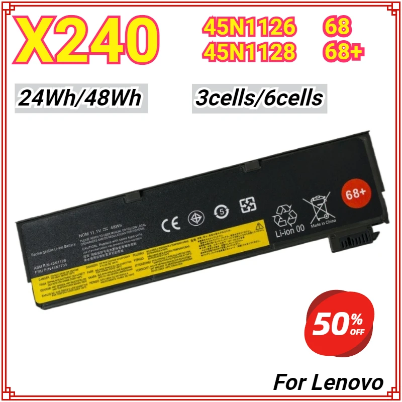 X240 6Cells/3cells 45N1128 45N1126 Battery for Lenovo ThinkPad T470P ...