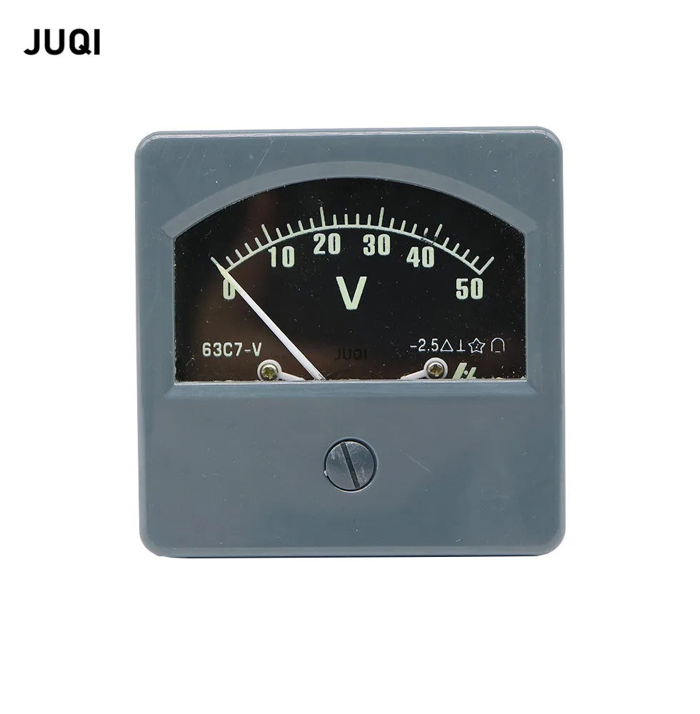63c7-50v Pointer Type Dc Voltmeter Marine Dc Voltmeter 80*80mm ...