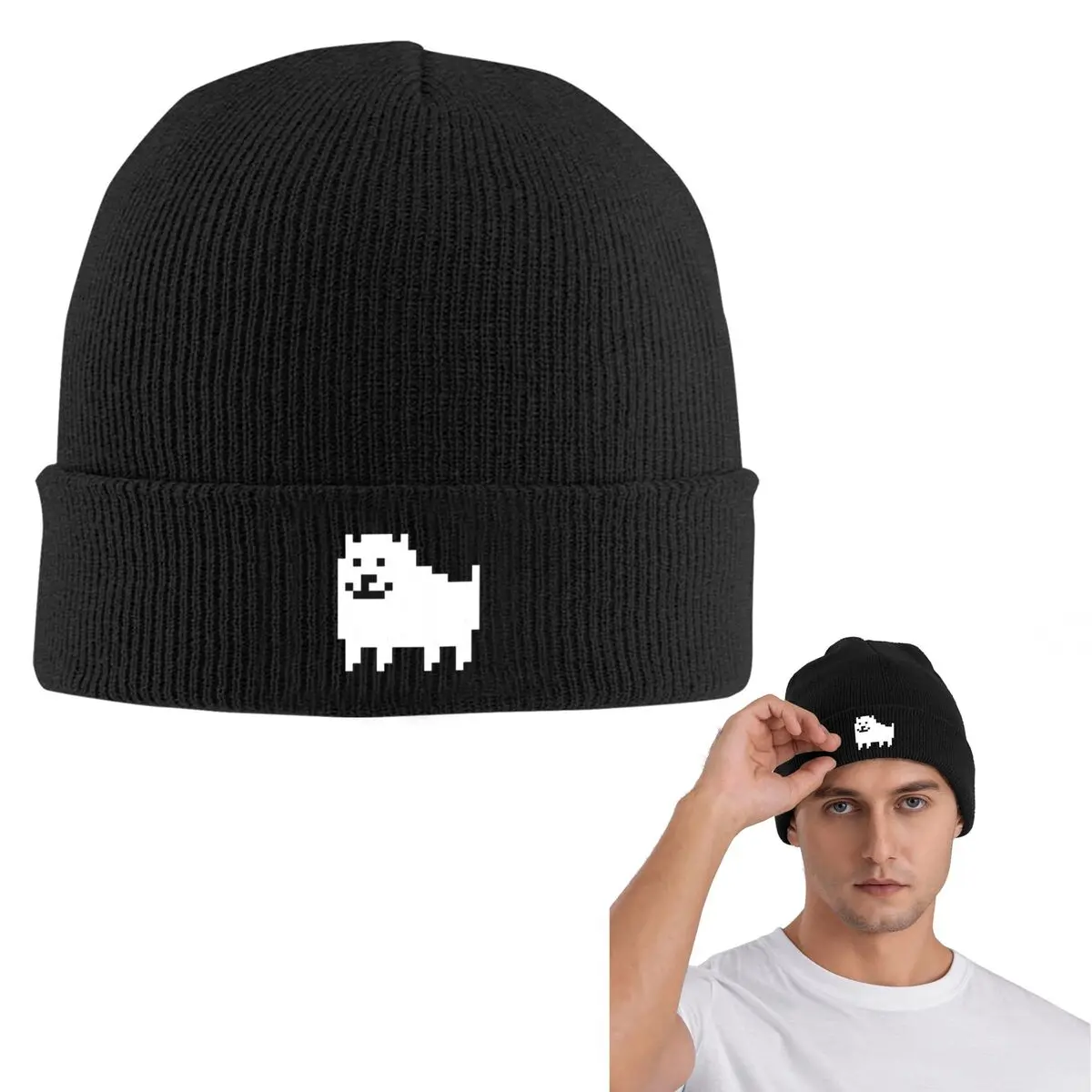 Undertale Annoying Dog Warm Knitted Cap Fashion Bonnet Hat Autumn ...