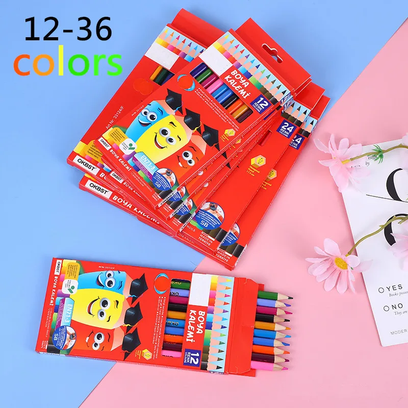 36-Colored-Pencils-Crayons-Art-Tools-Kit-for-Kids-Korean-Kawaii ...