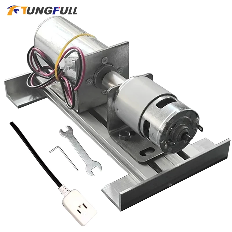 220V DC Permanent Magnet Brushless Motor Set Double Bearing Mute ...