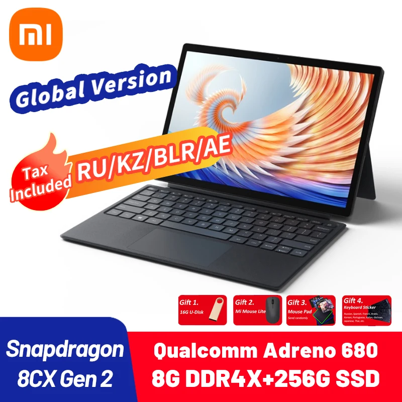 Xiaomi-Book-12-4-Inch-2-in-1-Tablet-Laptop-Snapdragon-8CX-Gen-2 ...