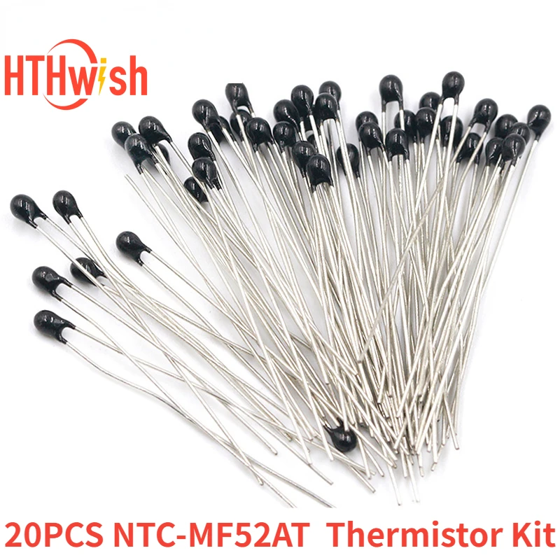 20PCS/lot NTC-MF52AT NTC Thermistor MF52 Thermal Resistor 5% 1K 2K 3K 4 ...