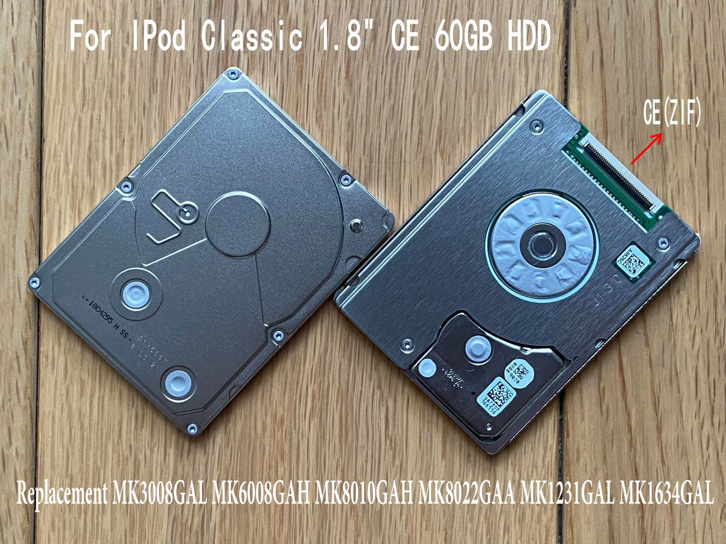 Ipod Classic 1.8" 60GB Or 80GB CE HDD Compatible 5th 5.5th 6th 6.5th ...