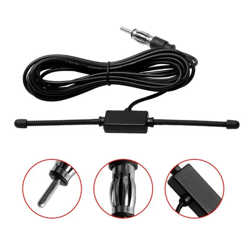 Car FM Antenna Car Dipole Antenna Boat Stereo AM FM Glass Antenna Radio ...