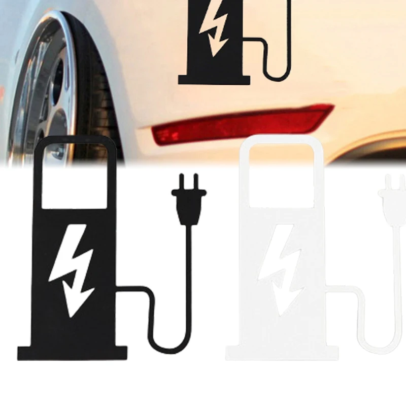 1PC-12-10cm-EV-Electric-Vehicle-Car-Sticker-Decal-Funny-Truck-Battery ...