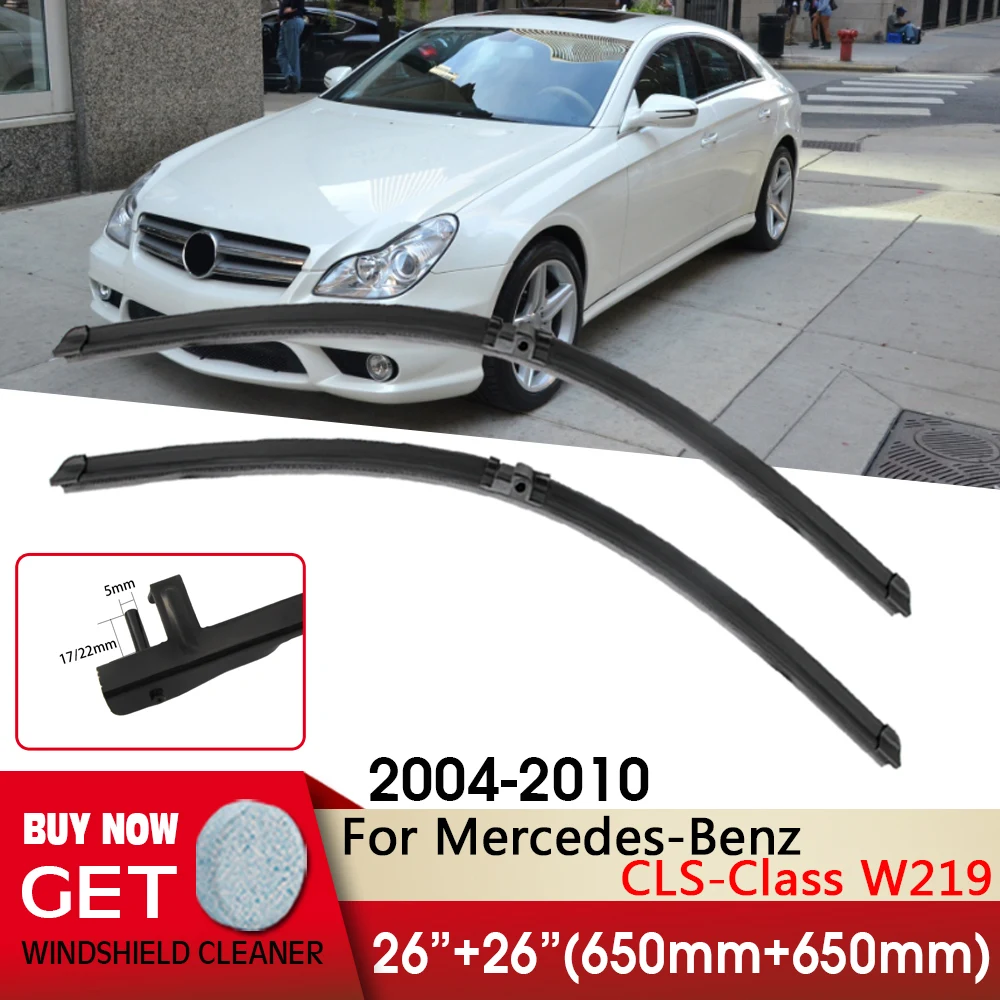 Car Wiper Front Wiper Blades 26"+26" For Mercedes-Benz CLS-Class C219 ...