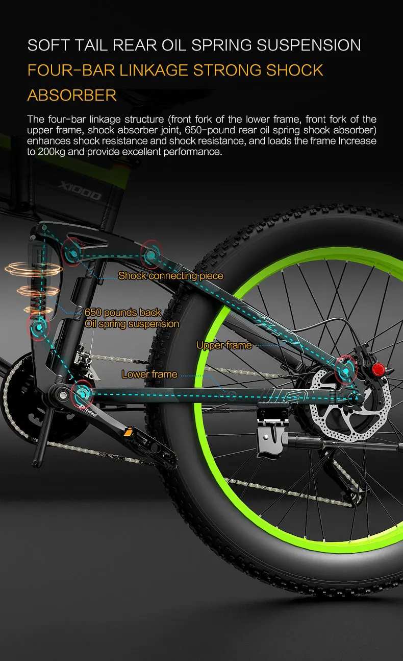 2023 Warehouse New Brand Bezior X1000 Powerful 1000W 26inch Snow ...