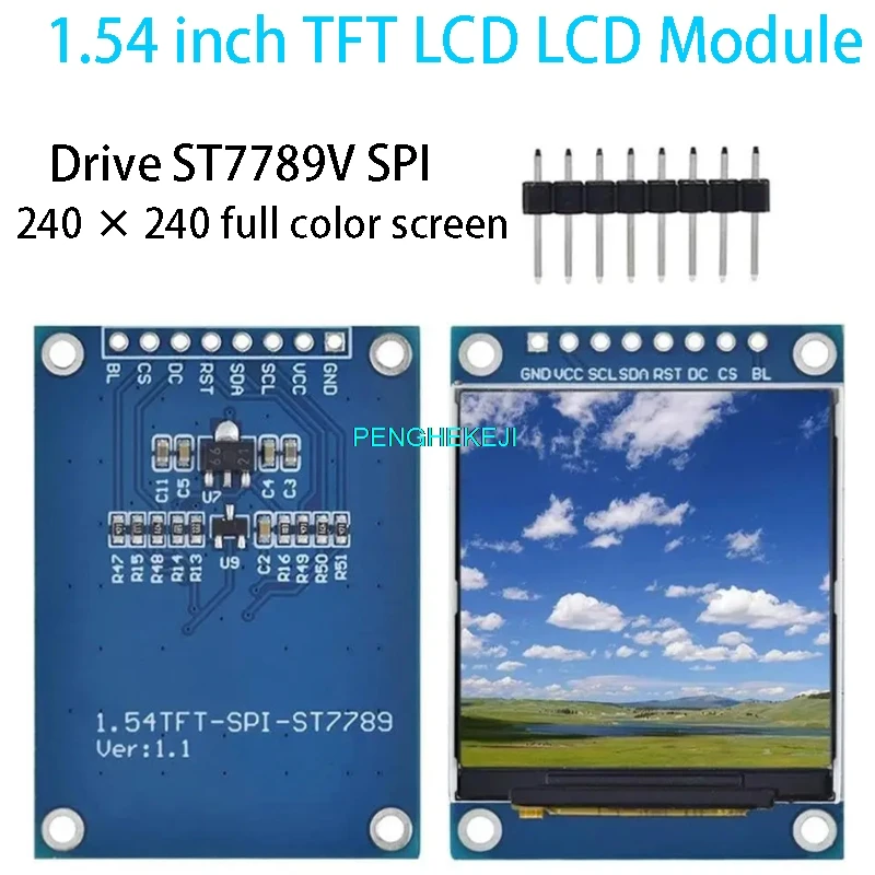 1.54 inch TFT LCD display LCD module 240 × 240 full color screen driver ...