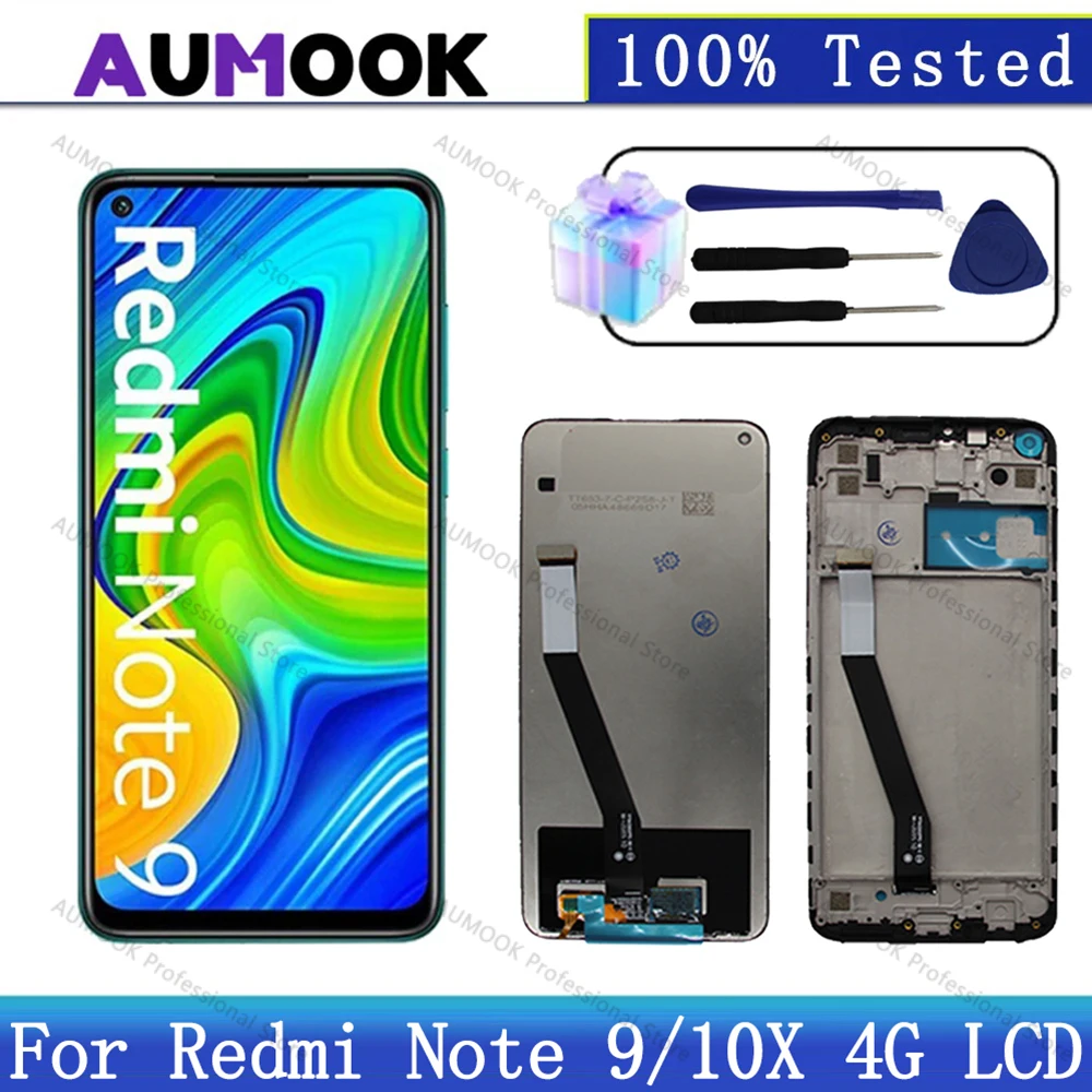 6.53" IPS For Xiaomi Redmi Note 9 LCD Display M2003J15SG Touch Screen ...