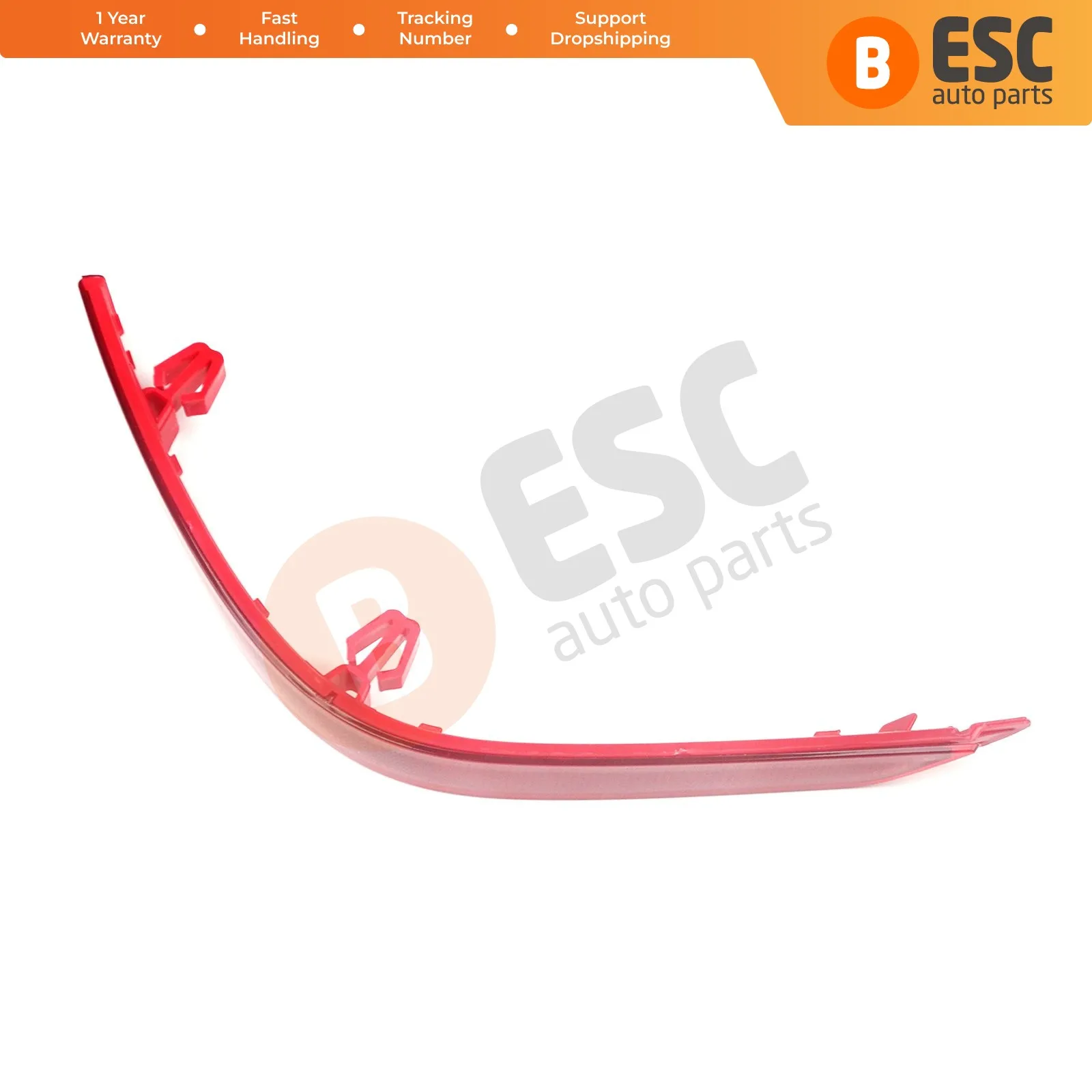 ESP1075-Rear-Bumper-Reflector-Light-Tail-Stop-Lamp-Cover-Red-Color ...