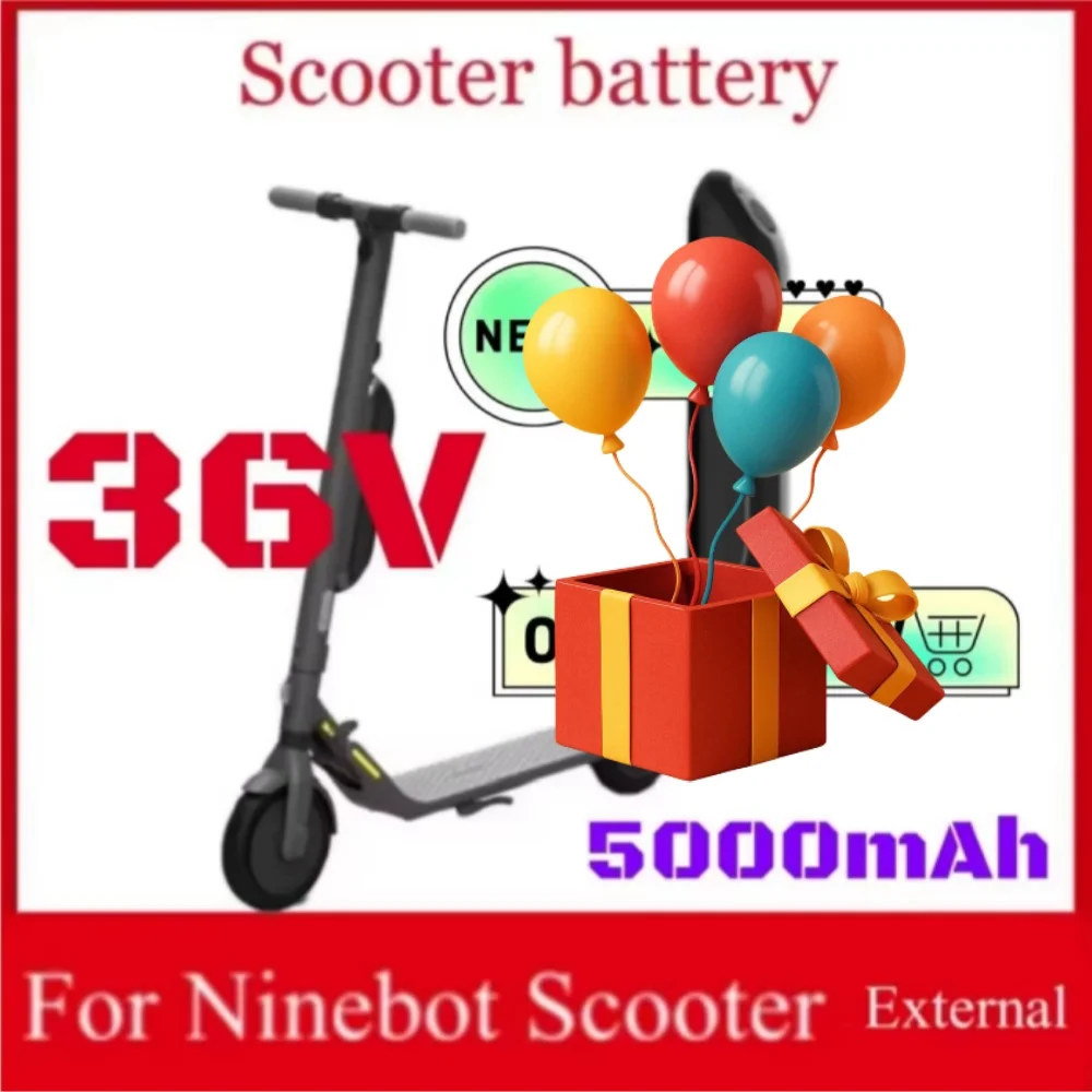 36V 5000mAh Smart Electric Scooter External Battery Compatible with ...