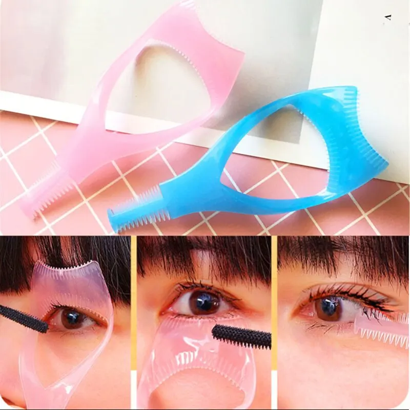 Handy Eyelash Aid Clip Pink Eye Makeup Aid Tool Y Shape Silicone ...