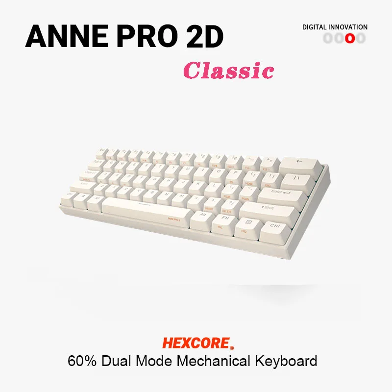 New Anne Pro 2D com Anne Pro 2 Keycaps/Case Classic Color Matching NKRO Hot Swap 60% Mini ...