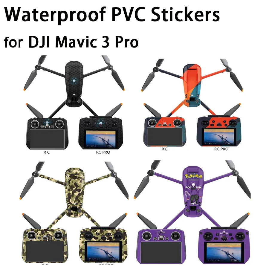 Skins for DJI Mavic 3 Pro Protector Stickers Waterproof PVC Dust Proof ...
