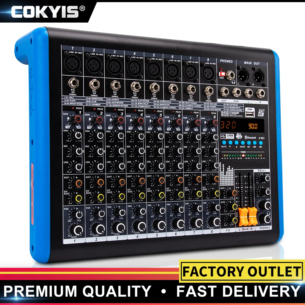 Professional-8-channel-digital-mixer-sound-320-DSP-microphone-mobile ...