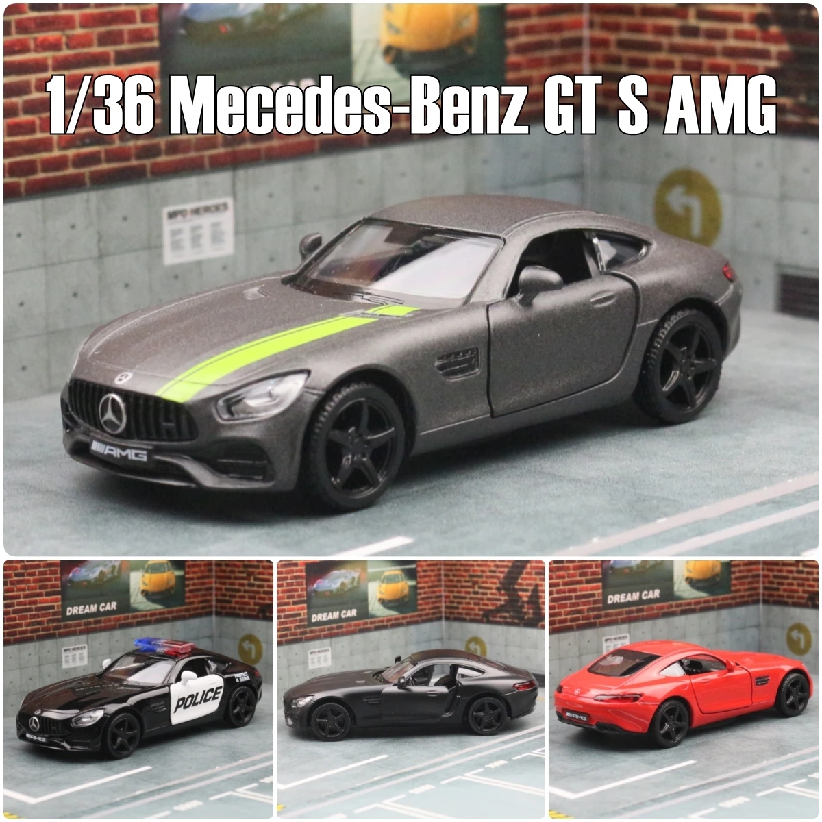 Modelo-de-carro-de-brinquedo-Mercedes-Benz-GT-S-AMG-para-crian-as-RMZ ...
