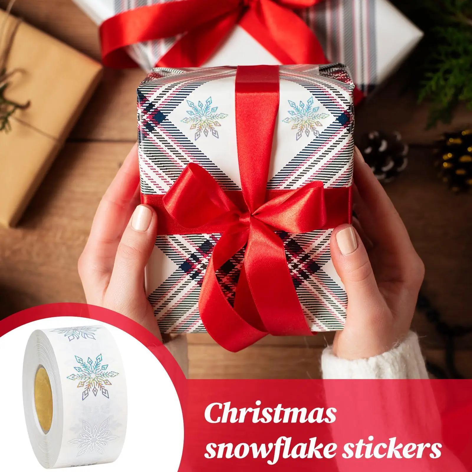 Snowflake Stickers 500 Pieces Adhesive Glitter Clear Snowflake Stickers ...