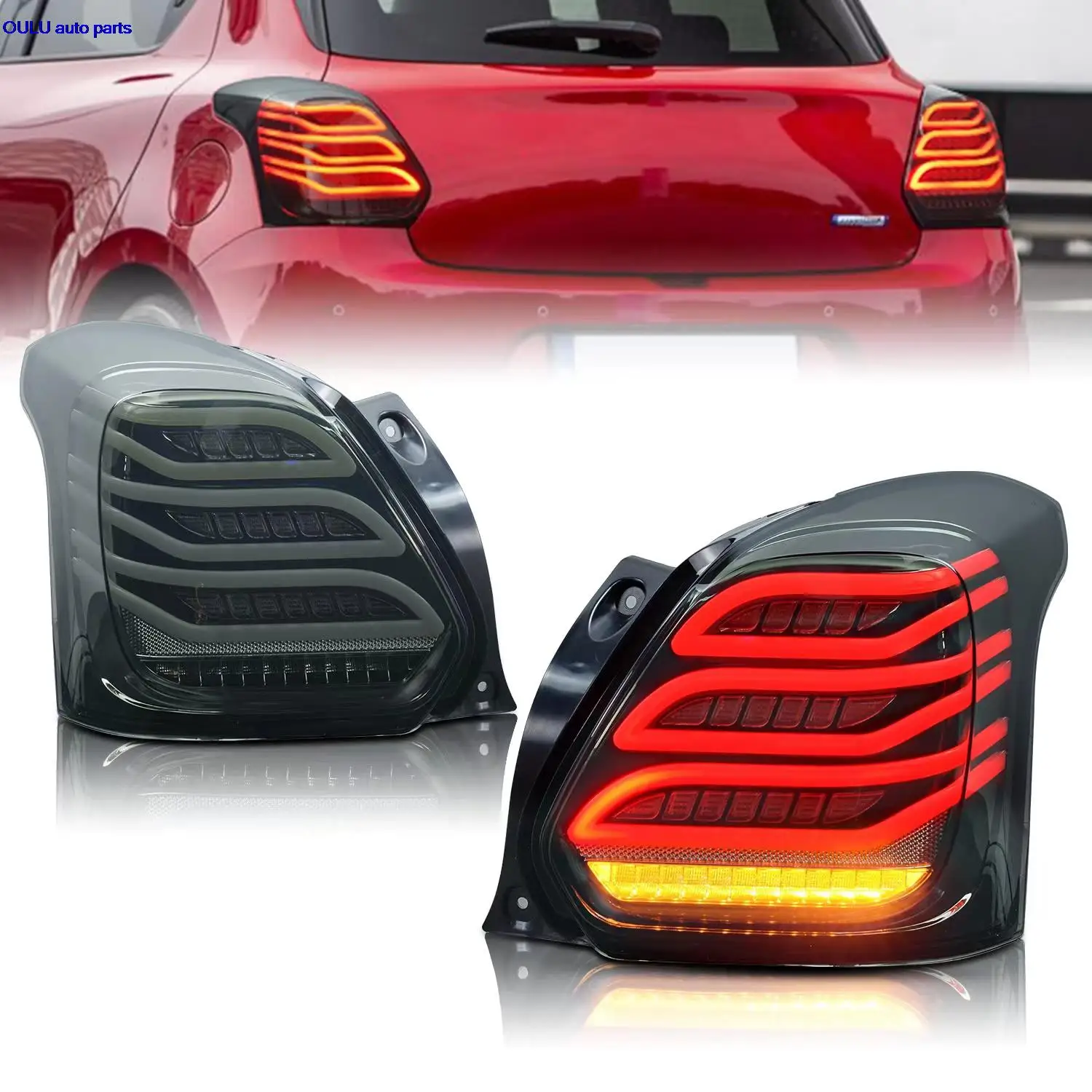 For-Suzuki-Swift-2017-2020-LED-Tail-Light-Rear-Turn-Light-Fog-Light ...