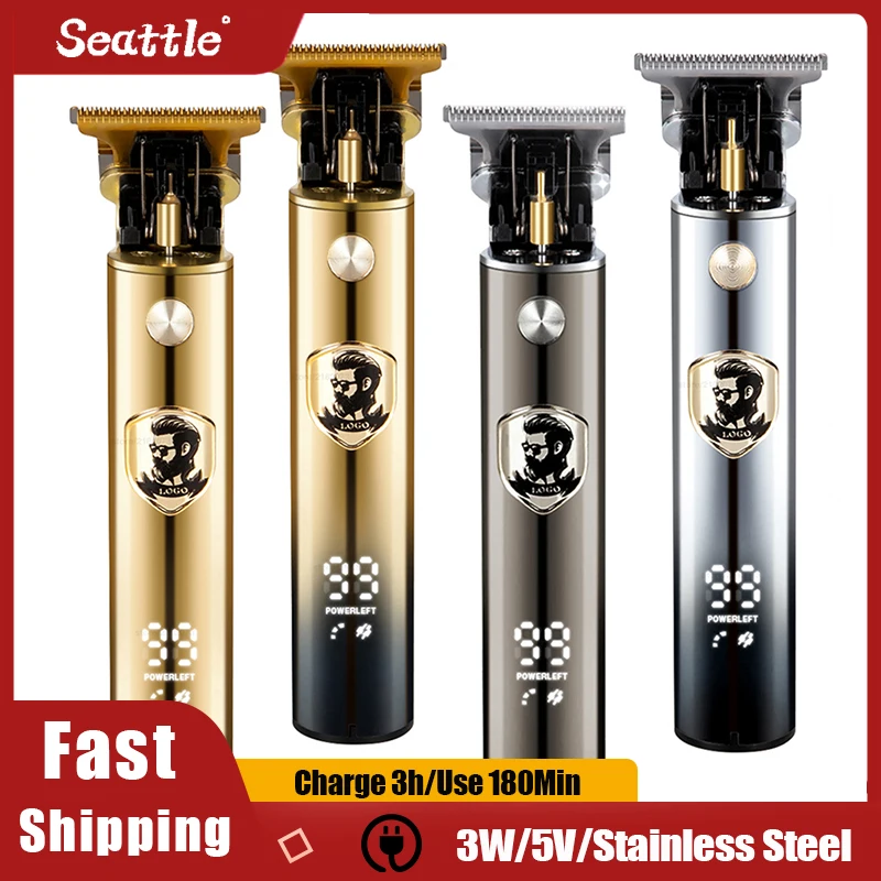 New-T9-0mm-Electric-Hair-Clipper-Shaver-Beard-Trimmer-USB-Rechargeable ...