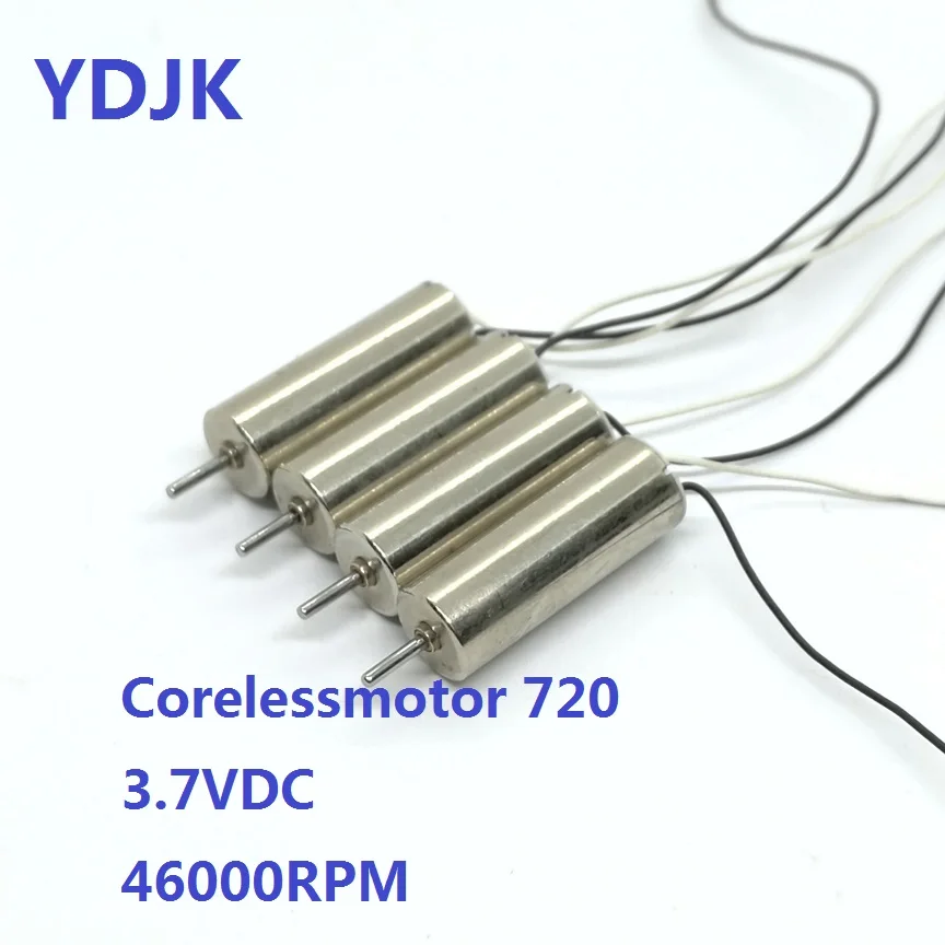 4PCS/LOT 720 Corelessmotor 3.7VDC 46000RPM Model Aircraft Ultra high ...