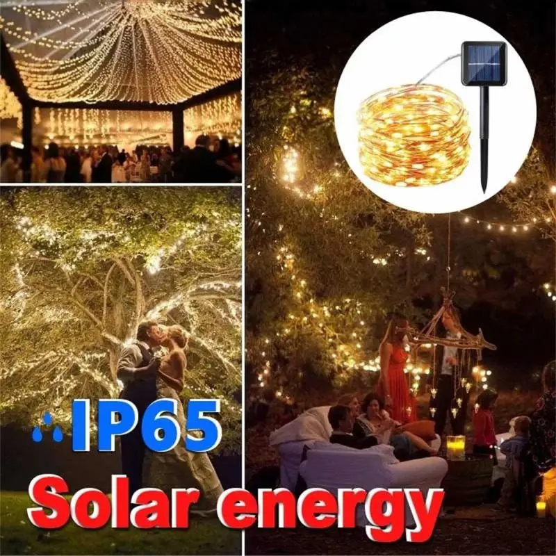 Led Solar Light Outdoor Waterproof Fairy Garland String Lights ...