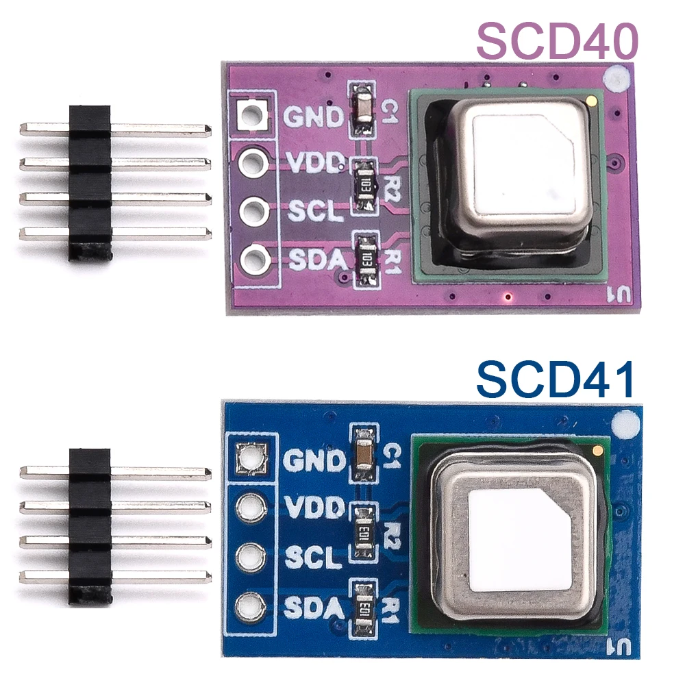 SCD40/SCD41 Gas Sensor Module Detects CO2 Carbon Dioxide Temperature and Humidity Detection Two ...