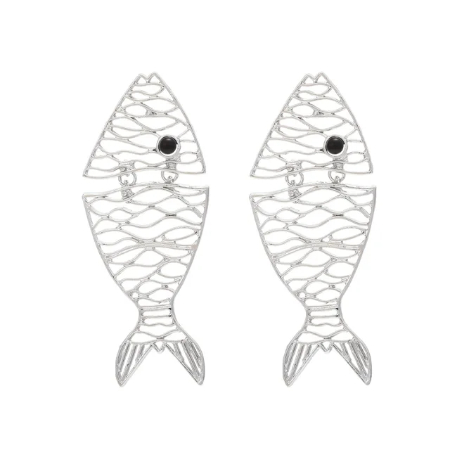 2023 Earring Necklaces Vintage Fish-shaped Dangle Earrings for Women ...