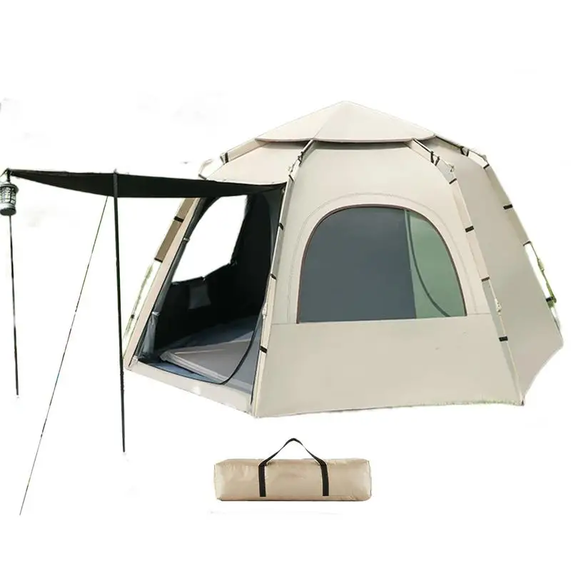 Camping-Automatic-Tent-With-Windows-Waterproof-Pop-Up-Dome-Tent ...