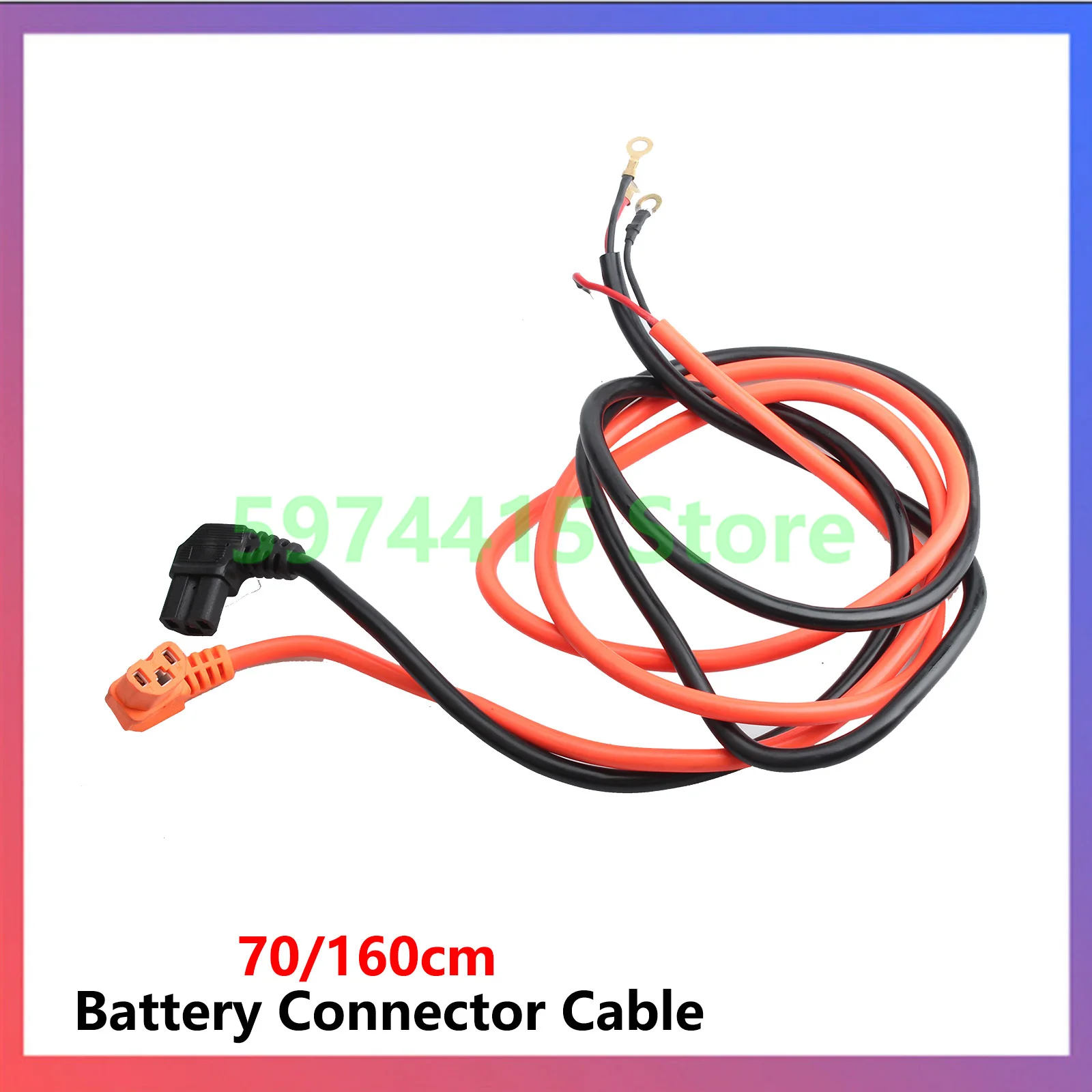 Battery Connector Cable Charging Socket Lengthened Elbow Line for ...