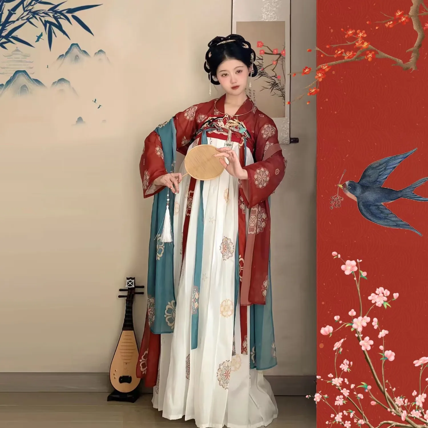 Tang-Dynasty-Hanfu-Women-Costume-Elegant-Traditional-Chinese-Style ...