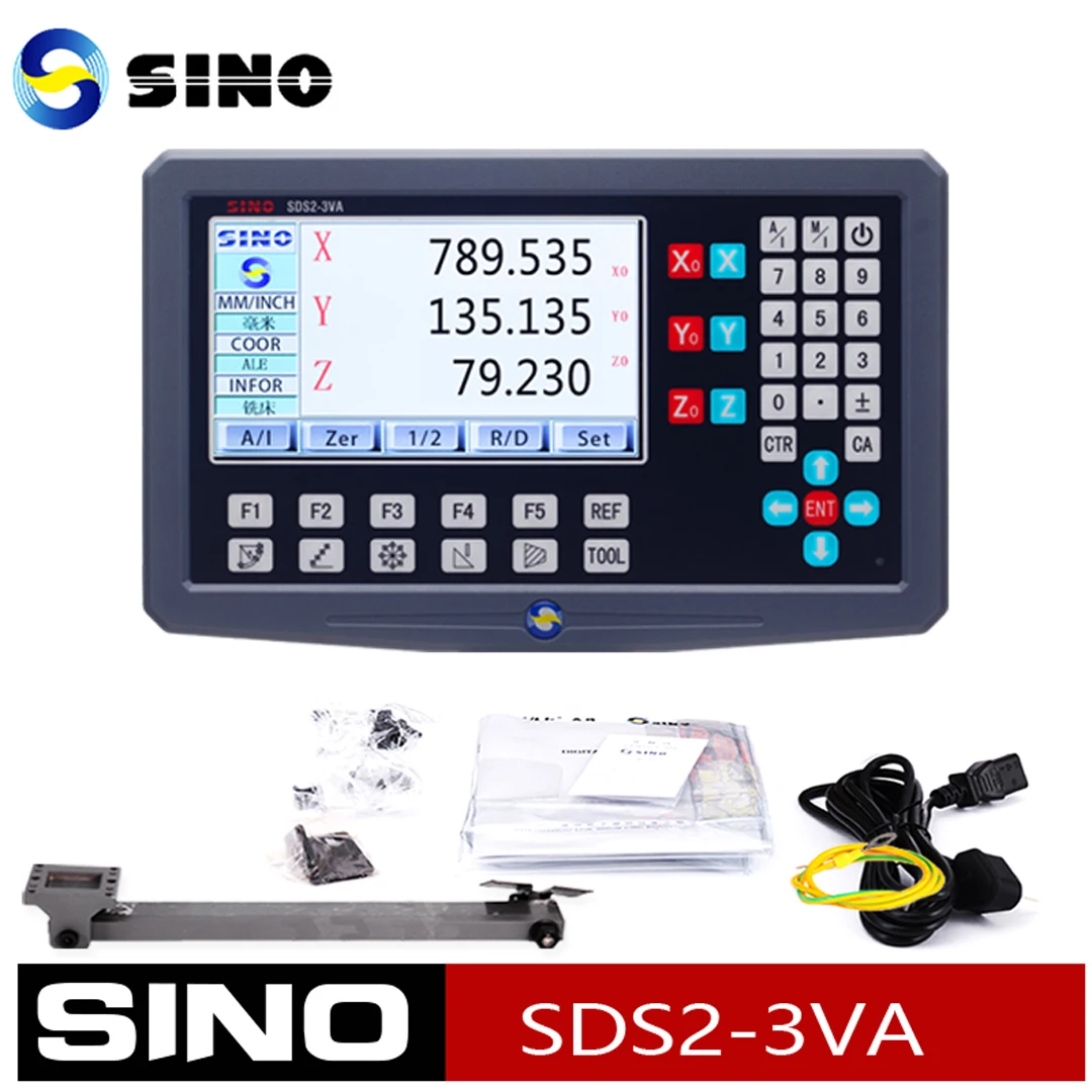 SINO 2/3 Eixo leitura Digital display DRO Kits Grating Linear Escala Encoder Régua Lathe Grinder ...
