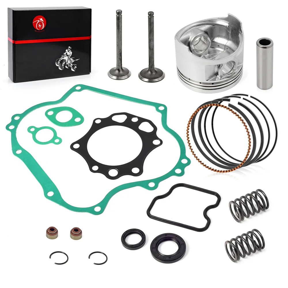 290cc ENGINE Rebuild Kit Piston & Ring Gasket Seal Intake Exhaust Valve ...