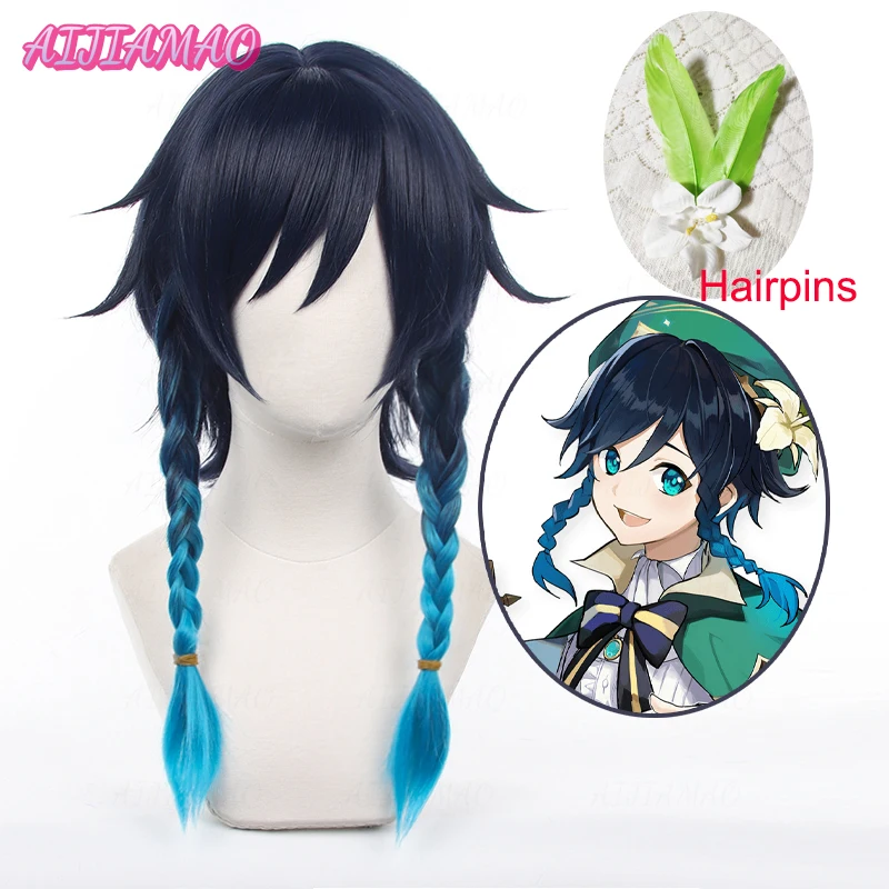 Genshin-Impact-Venti-Cosplay-Wig-Unisex-50cm-Blue-Wig-Cosplay-Anime ...