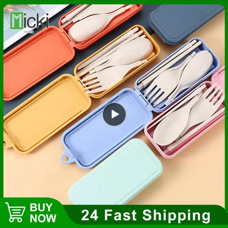 Four-piece-Set-Spoon-Portable-Student-Knife-Fork-Spoon-Chopsticks ...