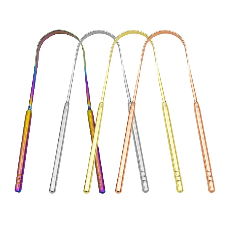 4Colors-Stainless-Steel-Tongue-Scraper-Metal-Tongue-Fresh-Breath ...