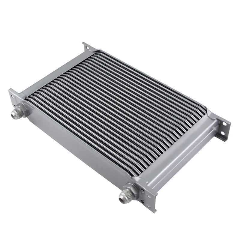 25 Row Engine Oil Cooler - 3/4"unf16 An-8 - Aluminium Oil Cooler Black ...