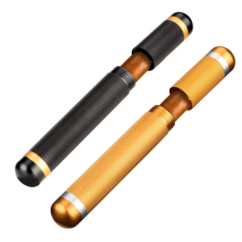 Titanium Cigar Case Portable Humidor Moisture Storage Tube Travel ...