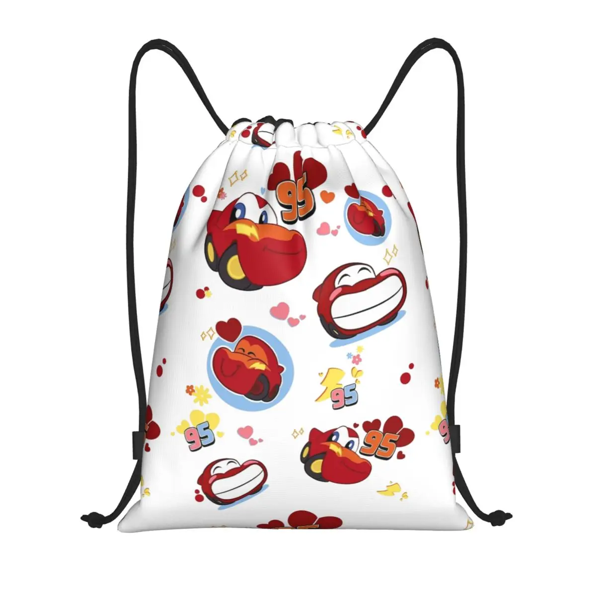 Mochila con cordón de Chibi Lightning Mcqueen Cars, bolsa deportiva ...
