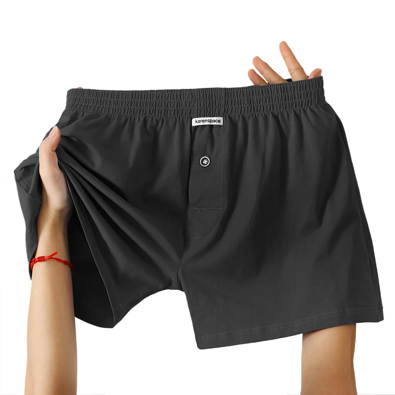 Breathable Men Underwear Boxer Shorts Loose Arrow Panties Male Button ...